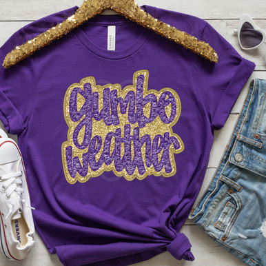 Gumbo Weather Faux Patch DTF Heat Transfer