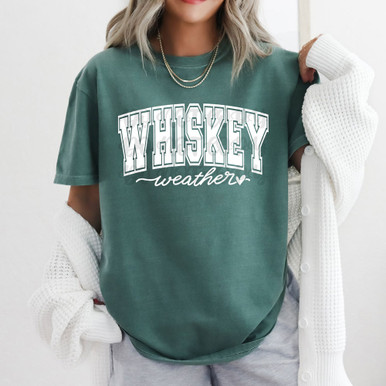 Whiskey Weather WHITE DTF Heat Transfer