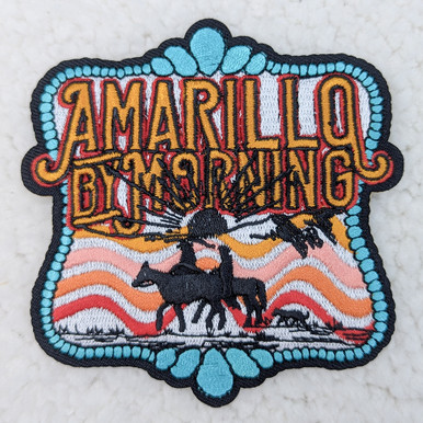 Amarillo By Morning Embroidered Hat Patch | Trendy Transfers