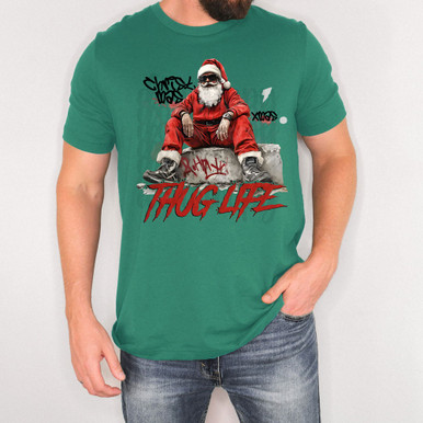 Thug Life Santa DTF Heat Transfer