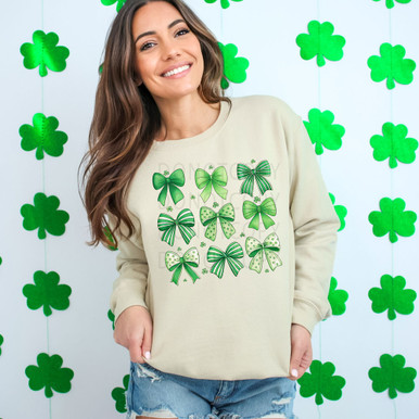 Mixed Shamrock Bows DTF Heat Transfer