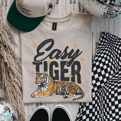Easy Tiger Distressed DTF Heat Transfer