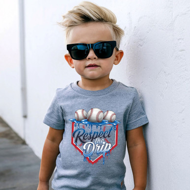 Baseball Respect The Drip Homeplate DTF Heat Transfer