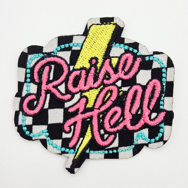 Raise Hell Embroidered HAT/POCKET Patch