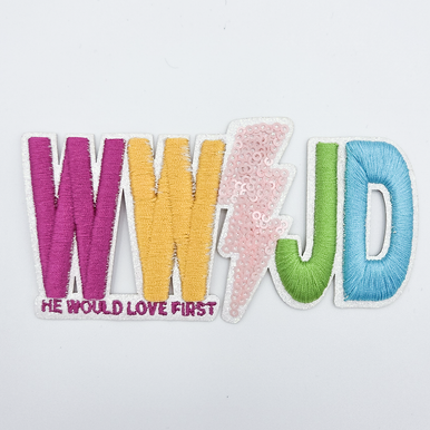 WWJD Embroidered HAT/POCKET Patch