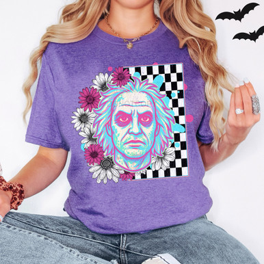 Beetle Distressed Floral DTF Heat Transfer