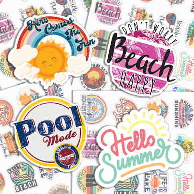 Summer Variety Pack Stickers - Trendy Transfers