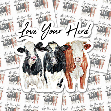 Love Your Herd Sticker Sheet - Trendy Transfers