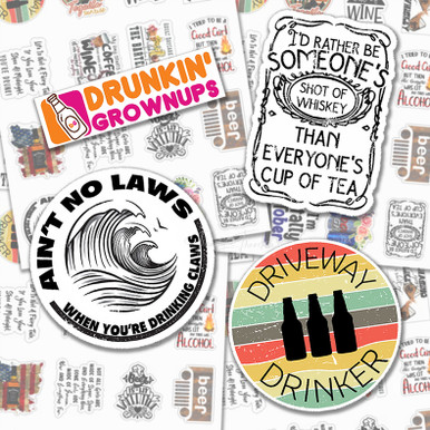 Boozy Variety Pack Sticker Sheet - Trendy Transfers