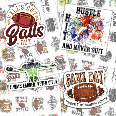 Football Variety Pack Sticker Sheet - Trendy Transfers