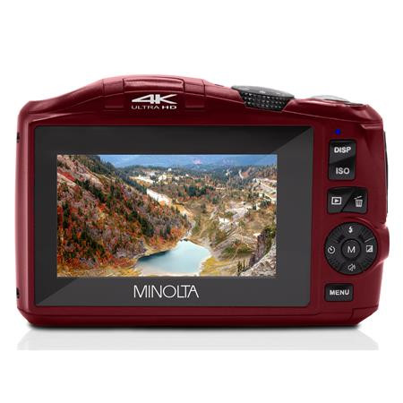 Minolta MND50 48 MP 4K Ultra HD Digital Camera (Red) - Berger Brothers