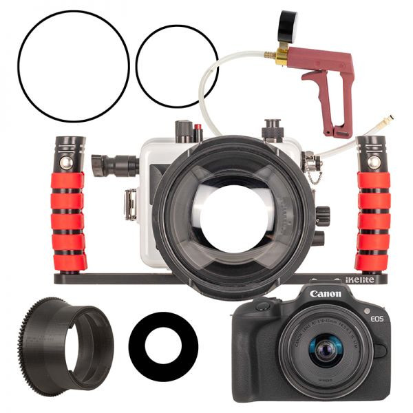 Ikelite 200DLM/D Underwater Housing and Canon EOS R100 Camera Deluxe ...