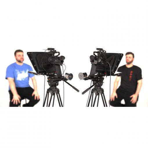 IKAN P2P INTERVIEW SYSTEM W/ 2X 15″ WIDESCREEN TALLY TELEPROMPTERS ...