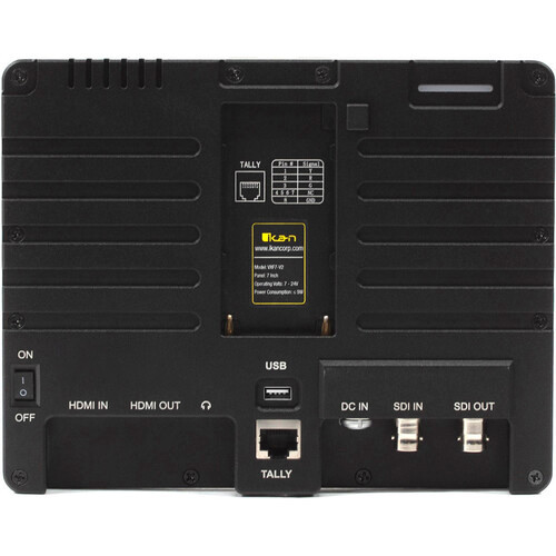 IKAN ikan VXF7 7" HDMI/SDI High-Brightness On-Camera Monitor with Tally ...