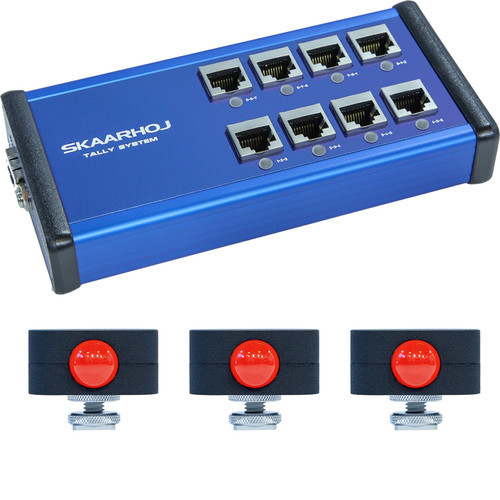 SKAARHOJ 8-Channel Tally Box System with Three Tally Lights - Berger ...