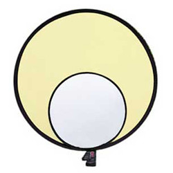 ProMaster 12" COLLAPSIBLE REFLECTOR - SOFT GOLD / WHITE - Berger Brothers