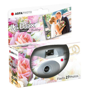 AgfaPhoto LeBox Wedding Single-Use Flash Camera (27 Exposures) - Berger ...