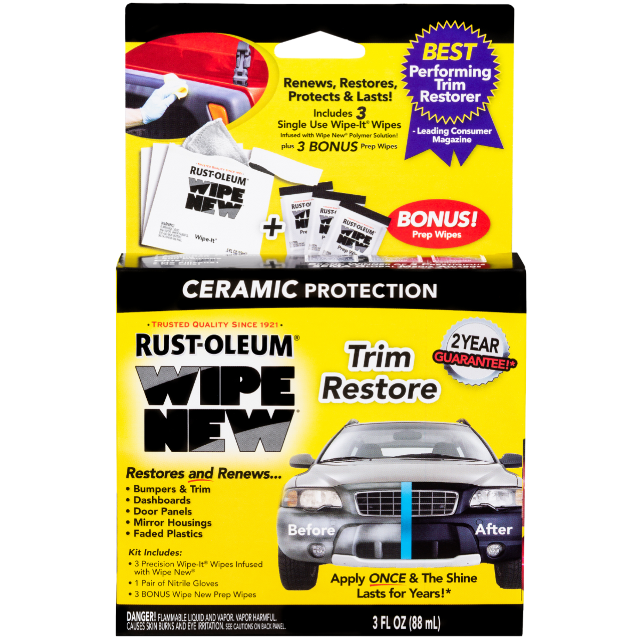 Wipe New Headlight Restore Kit Rust Oleum