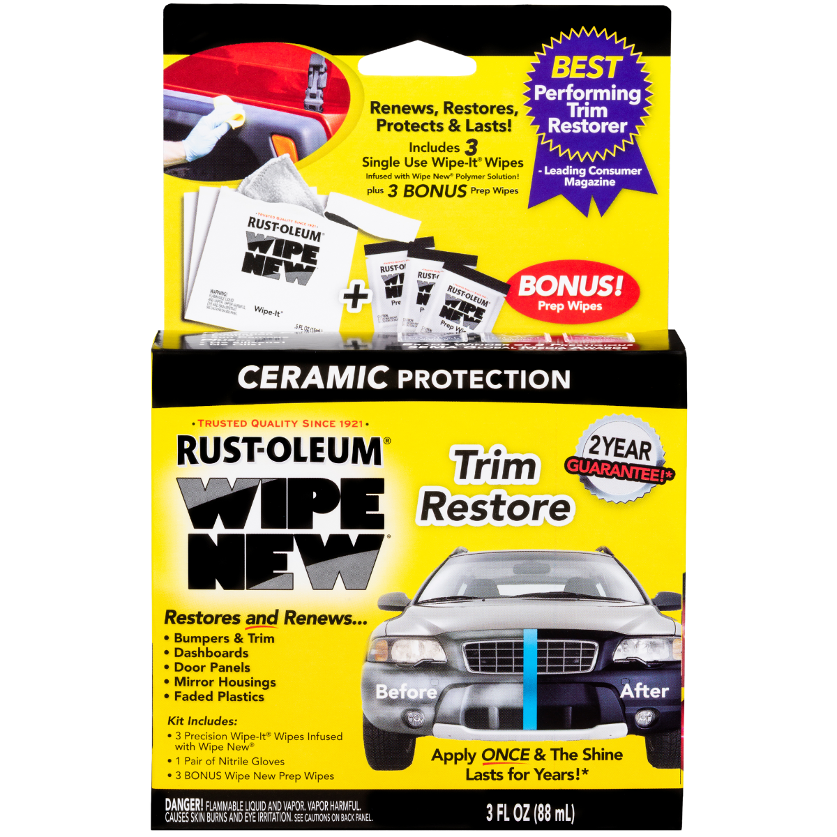 Trim Restore Kit - Rust-Oleum Wipe New