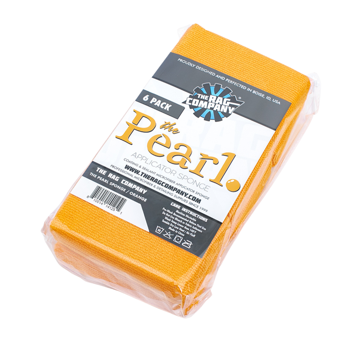 Orange Pearl Applicator Sponge 3" X 5" - 6 pack