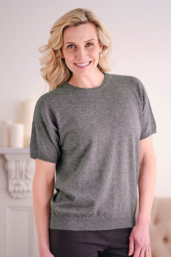 Annie Short Sleeved Cashmere Sweater