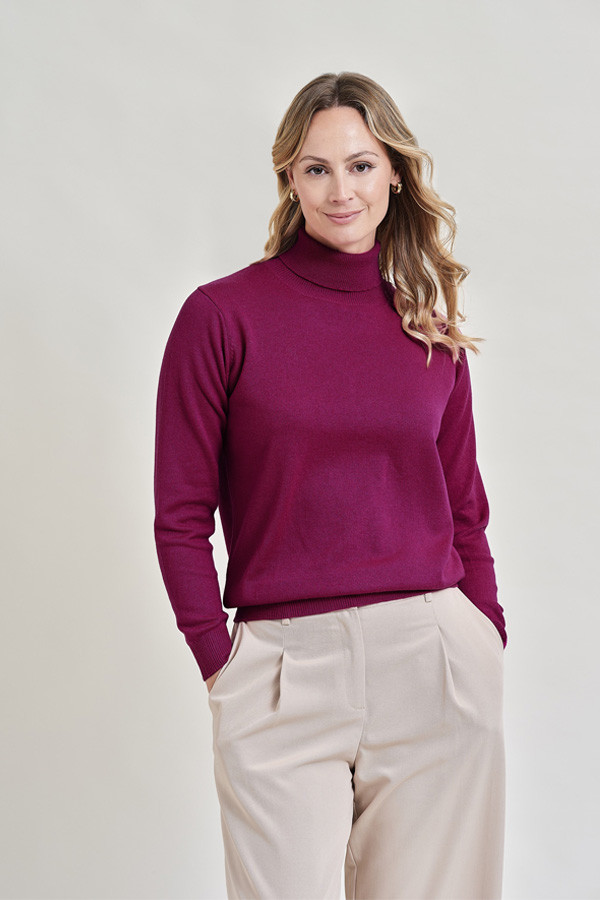 Tracy Cashmere Roll Collar Sweater
