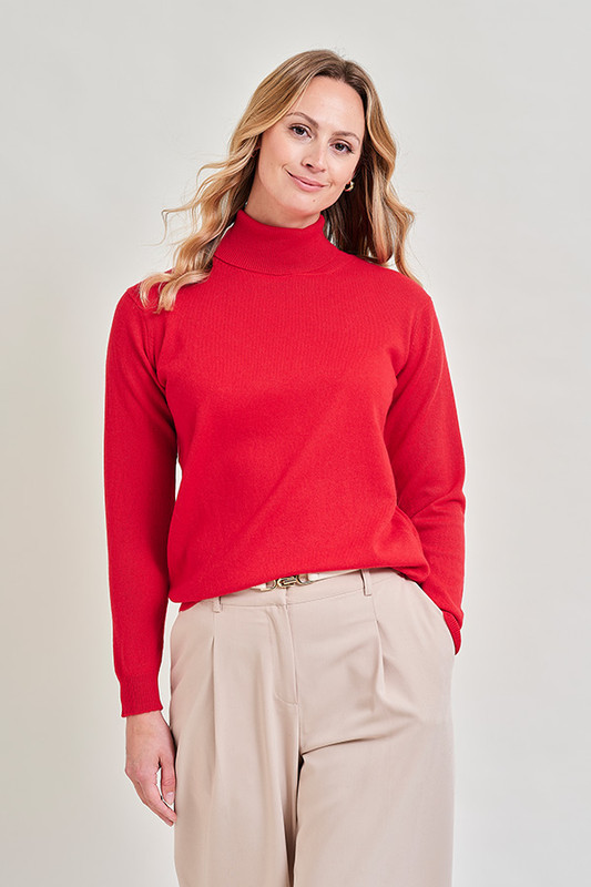 Tracy Cashmere Roll Collar Sweater