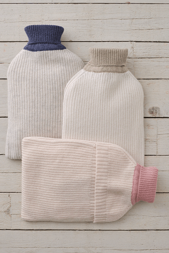 Cashmere 4 Ply Rib Hot Water Bottle Cover