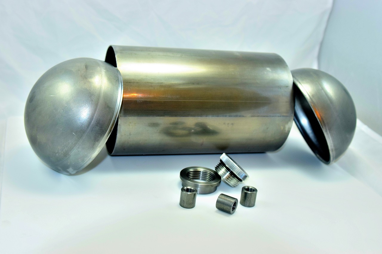 5" round DIY oil tank kit weld together motorcycle