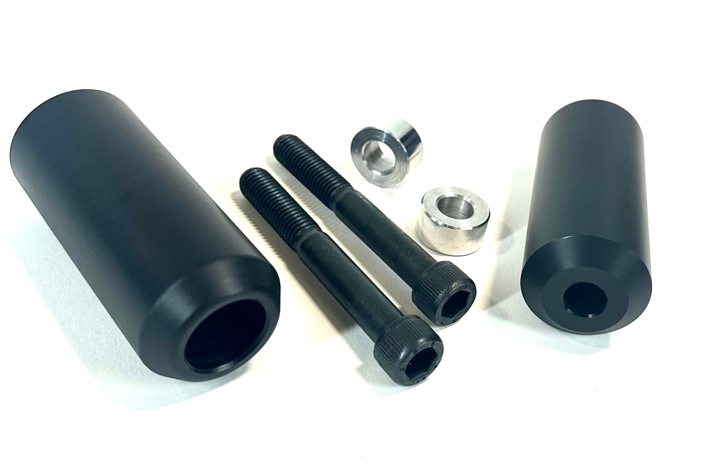 Upper Shock Mount Frame Sliders for Harley Dyna, Sportster & FXR | Bung ...
