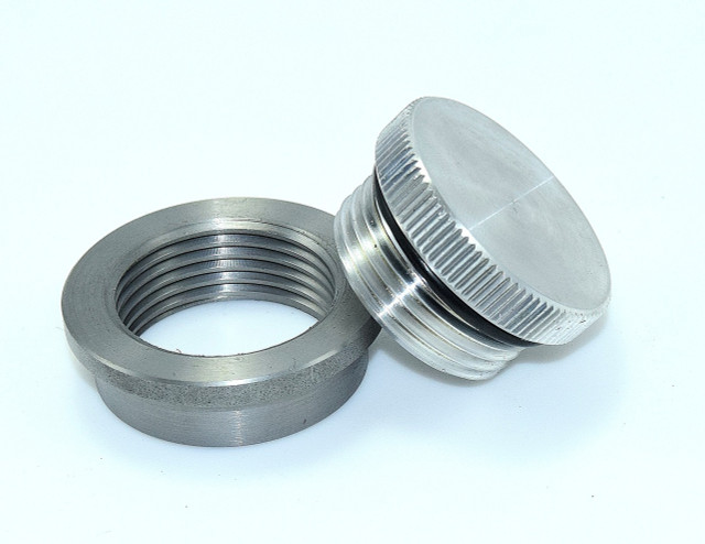 brass filler neck weld in cap