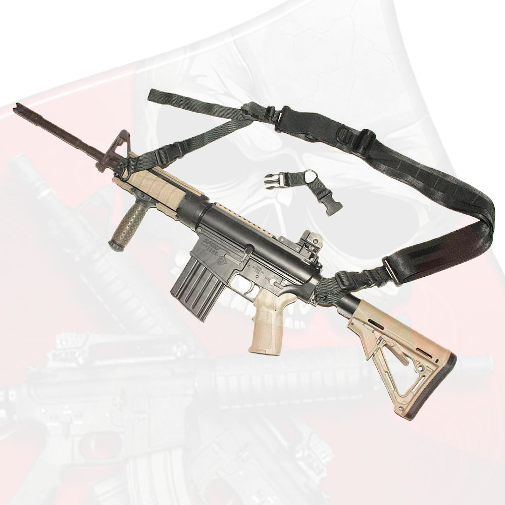 AR-15, AR-10, M4 URBAN-SENTRY Hybrid sling COMPLETE kit with front and ...