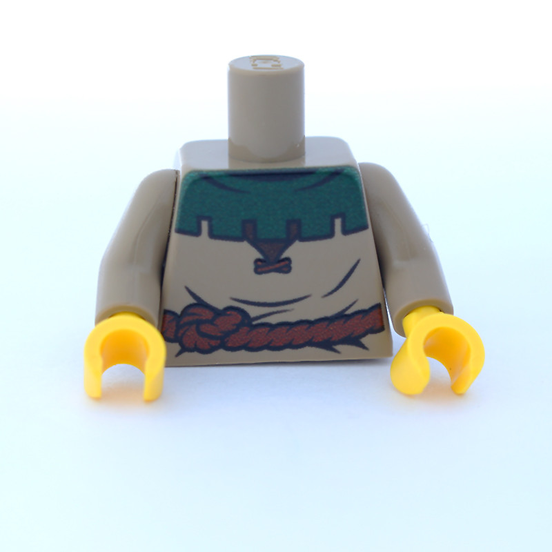 Medieval Serf - Dark Tan - BrickWarriors