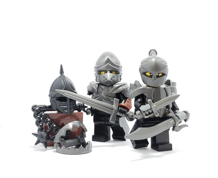 Minifigure Armor - Leather Vambraces (Pair)