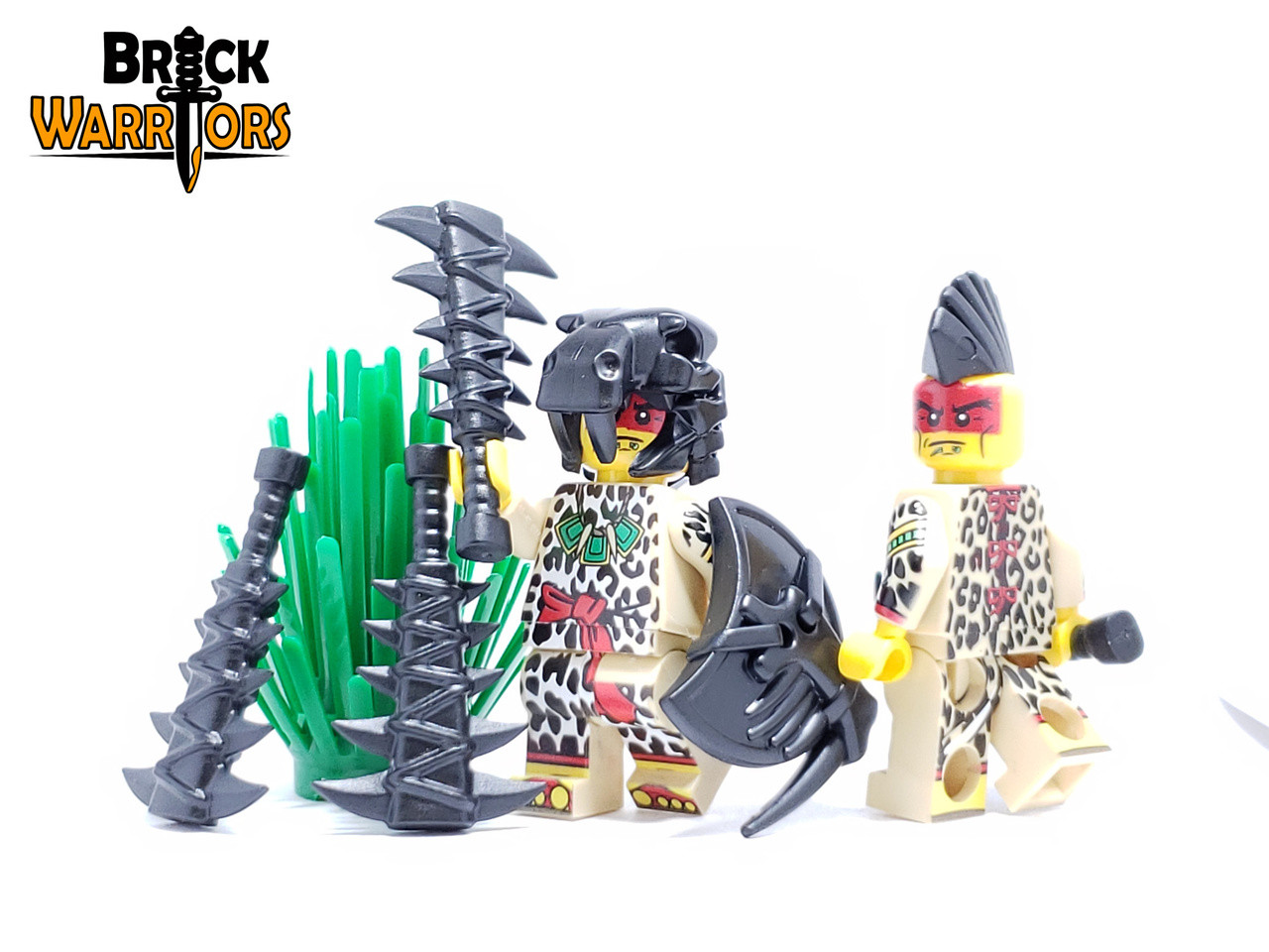 Custom LEGO® Minifigure - Aztec Jaguar Warrior