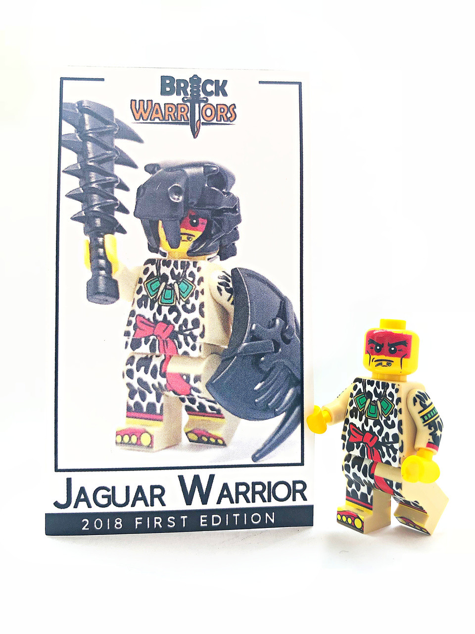 Custom LEGO® Minifigure - Aztec Jaguar Warrior