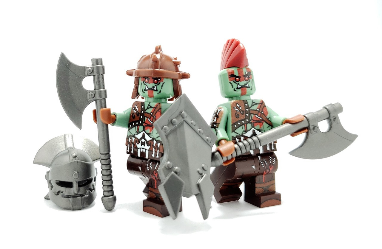 Custom LEGO® Minifigure - Orc Warrior