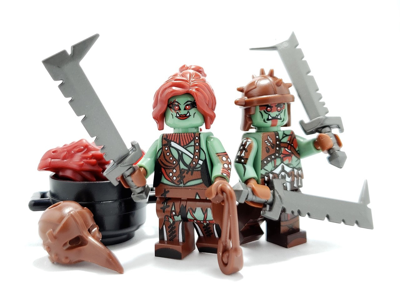 Custom LEGO® Minifigure - Orc Sorceress