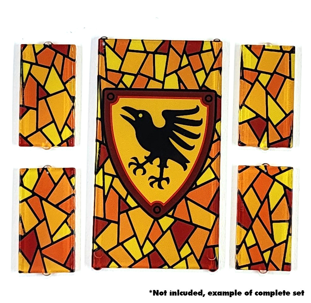 Small Stained Glass - Raven Knights (Only One) - BrickWarriors