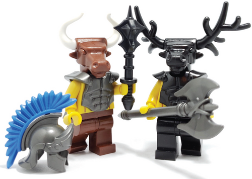 Minifigure Head - Minotaur Head