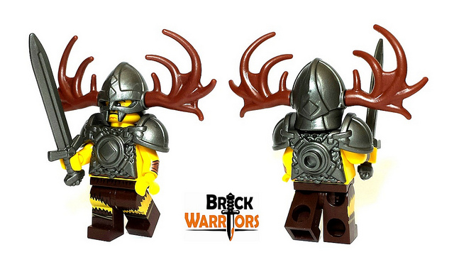 Custom LEGO Helmet Spotlight - Viking Helmet - BrickWarriors