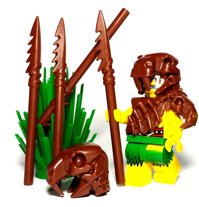 Custom LEGO Helmet Spotlight - Sabertooth Helm - BrickWarriors