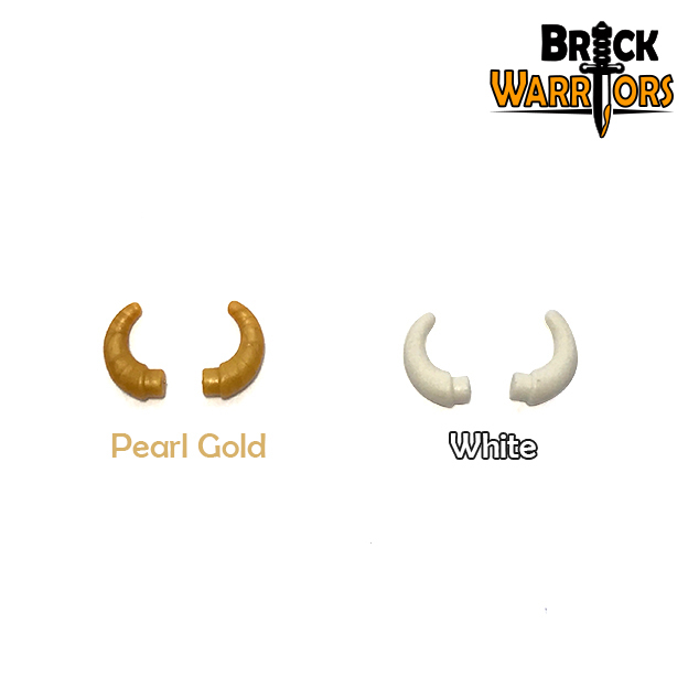 Custom LEGO Accessory Spotlight - Crescent Horns - BrickWarriors