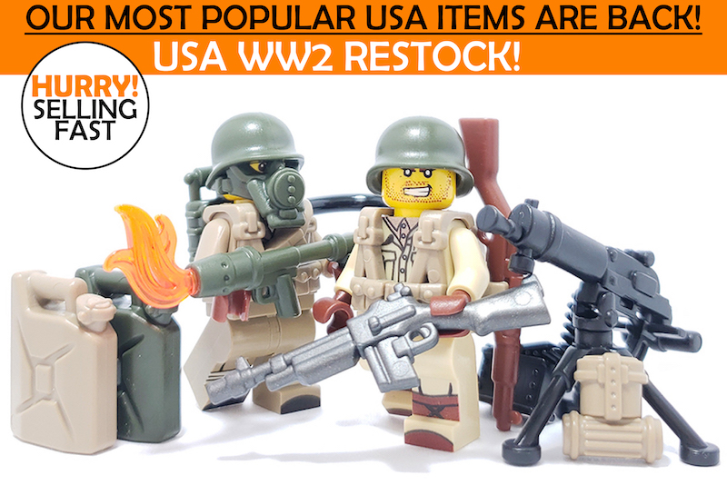 USA WW2 Restock! Our Most Popular WW2 Items Are Back. - BrickWarriors