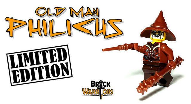 Custom LEGO Minifigure of the Week - Old Man Philicus - BrickWarriors