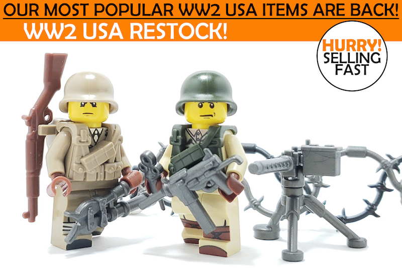 WW2 USA RESTOCK! Our Most Popular WW2 Items Are Back! - BrickWarriors
