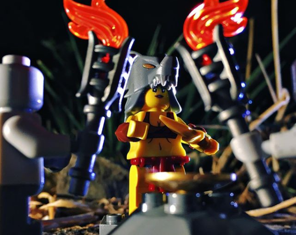 Custom LEGO Minifigure of the Week - Wolf Shaman at the Altar by Chris ...