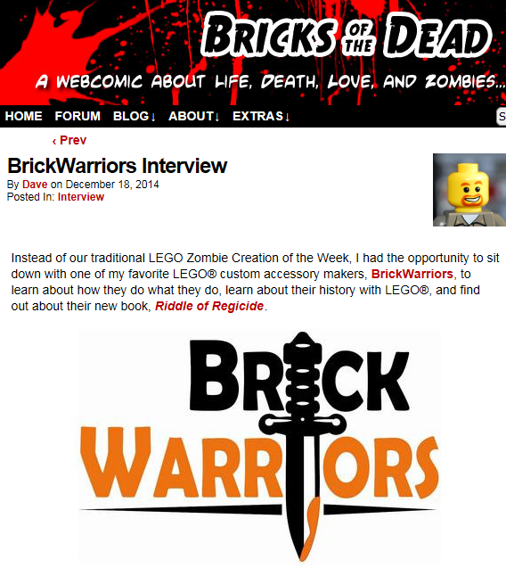 Check out the interview that Bricks of the Dead did with Us ...