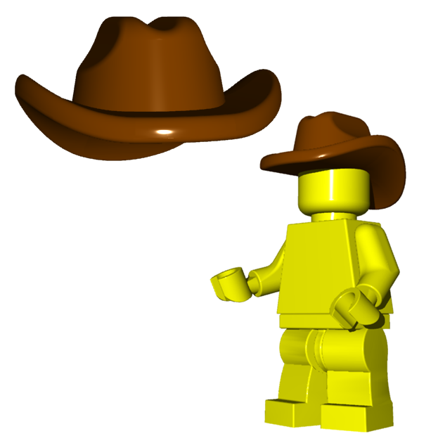 Custom LEGO Accessory of the Week - Cowboy Hat - BrickWarriors