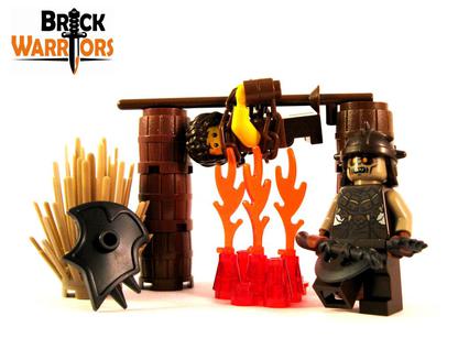 Custom LEGO Weapon of the Week - Crescent Axe - BrickWarriors